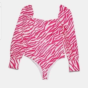 Zara | Tops | Zara Leopard Print Bodysuit | Poshmark
